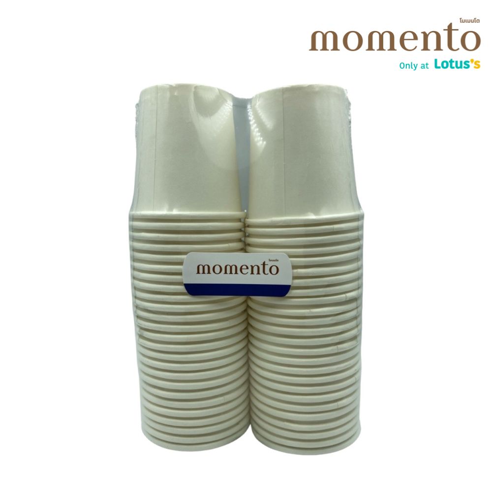 MOMENTO WHITE PAPER CUP 4OZ 50PCS | Lotus’s Shop Online