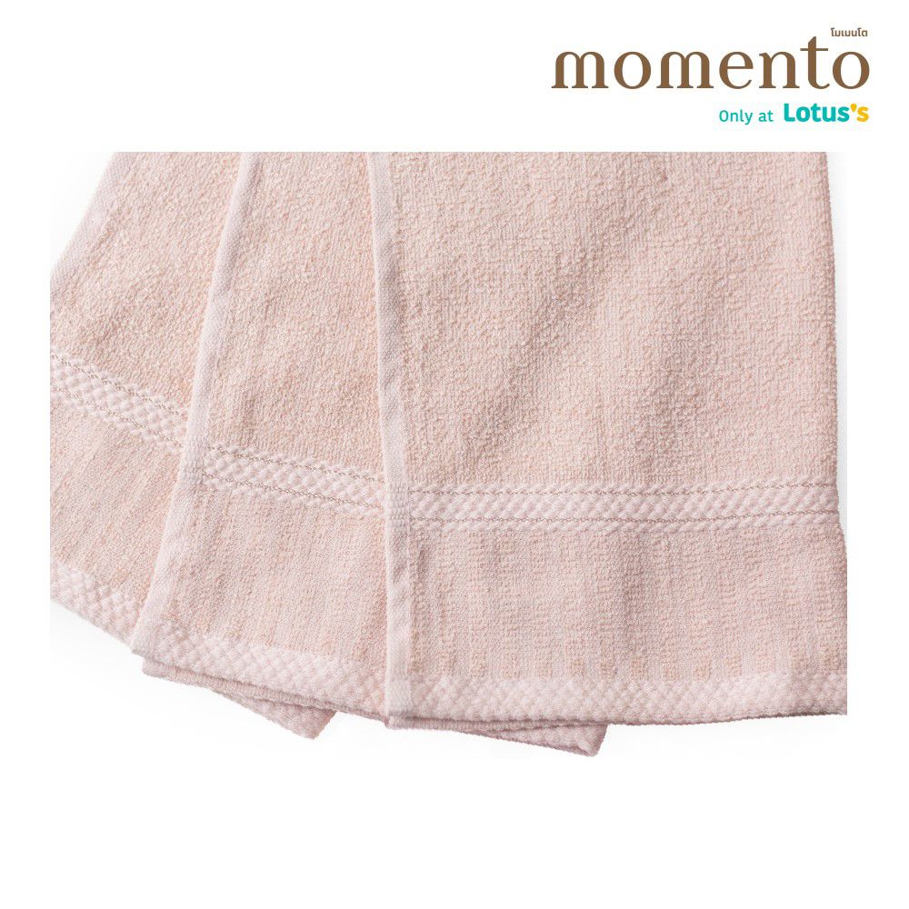 MOMENTO TOWEL PINK 13X13 PACK3 | Lotus’s Shop Online