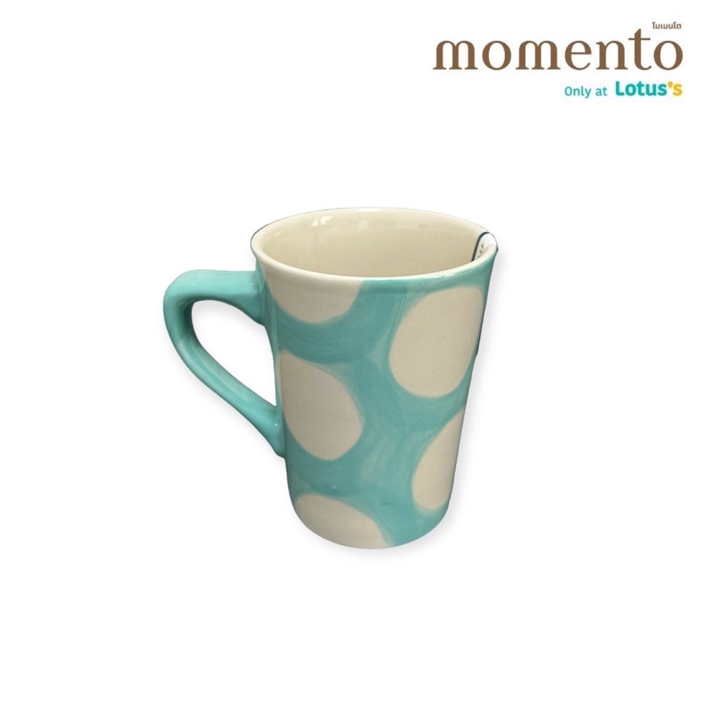 MOMENTO GLASS MUG PAINT GREEN 16 OZ. | Lotus’s Shop Online