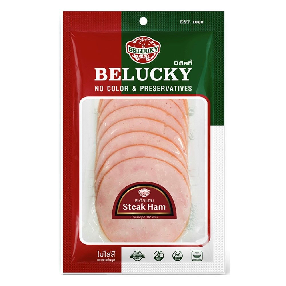 BELUCKY STEAK HAM SLICED 180 G | Lotus’s Shop Online