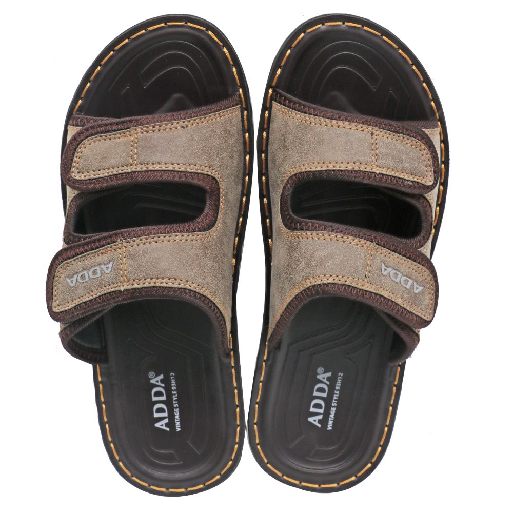 ADDA MEN SANDAL PU BROWN COLOR SIZE 7 | Lotus’s Shop Online