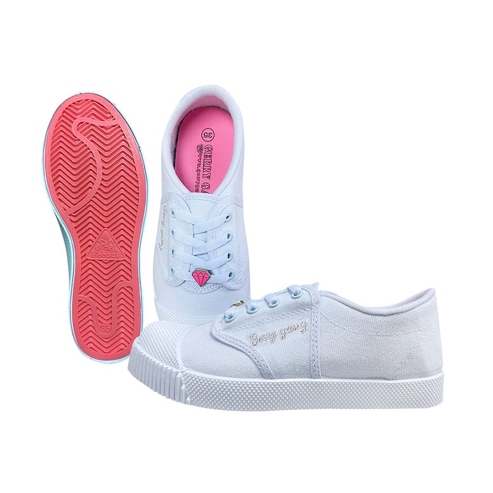 GERRY GANG GIRL CANVAS PRIMARY WHITE SIZE 33 | Lotus’s Shop Online