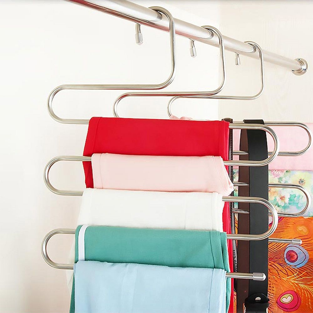 STANLESS STEEL TROUSER HANGER 4-TIER | Lotus’s Shop Online