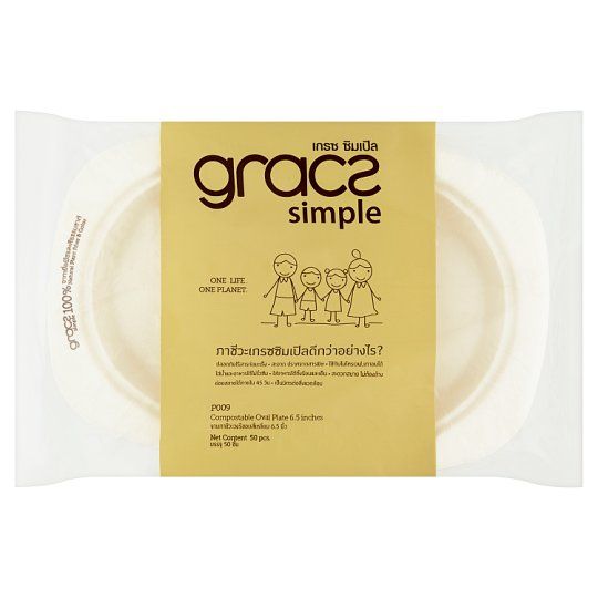 GRACZ ซิมเปิลจานวงรี 50 ชิ้น 6.5 นิ้ว | Lotus’s Shop Online โลตัส ช้อป ...