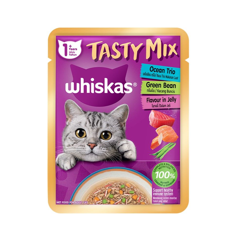 WHISKAS TASTY OCEAN TRIO JELLY 70 G. | Lotus’s Shop Online