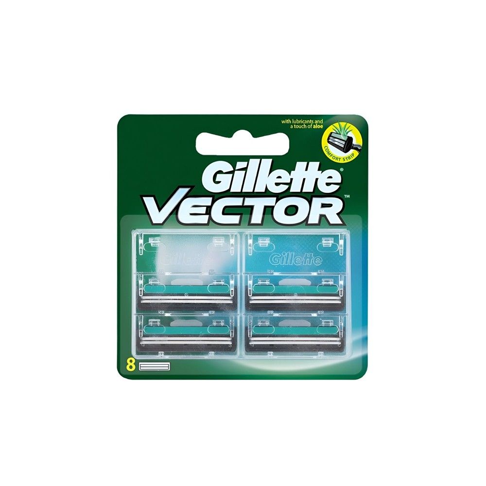 GILLETTE VECTOR BLADE 8 PCS | Lotus’s Shop Online