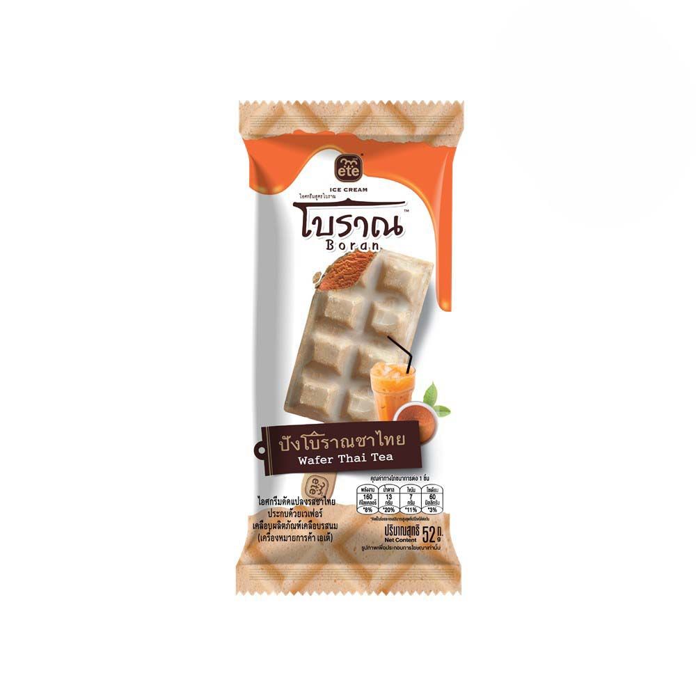 ETE WAFER THAI TEA ICE CREAM 52 G | Lotus’s Shop Online
