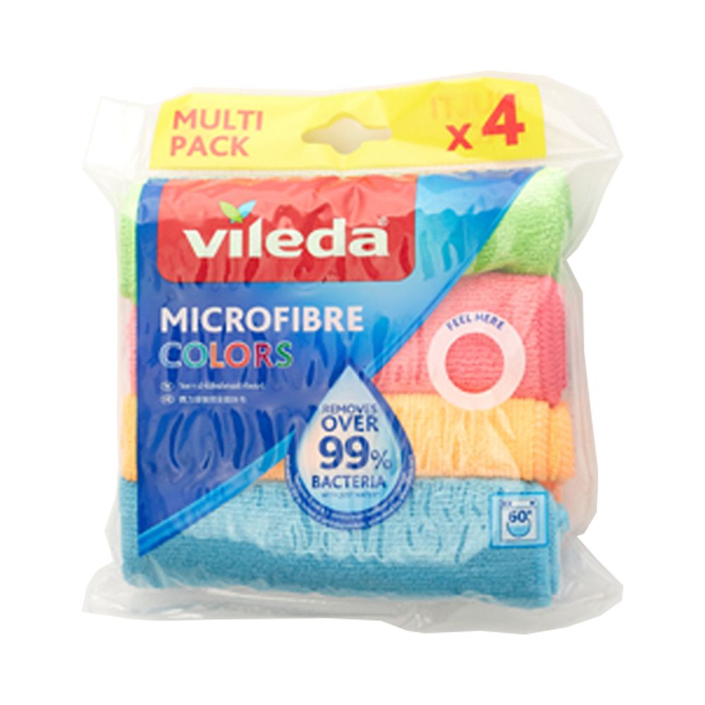 VILEDA MICRO FIBRE COLORS CLOTH PACK4 | Lotus’s Shop Online