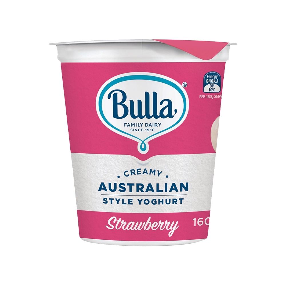 BULLA CREAMY STYLE YOGURT STRAWBERRY 160 G | Lotus’s Shop Online